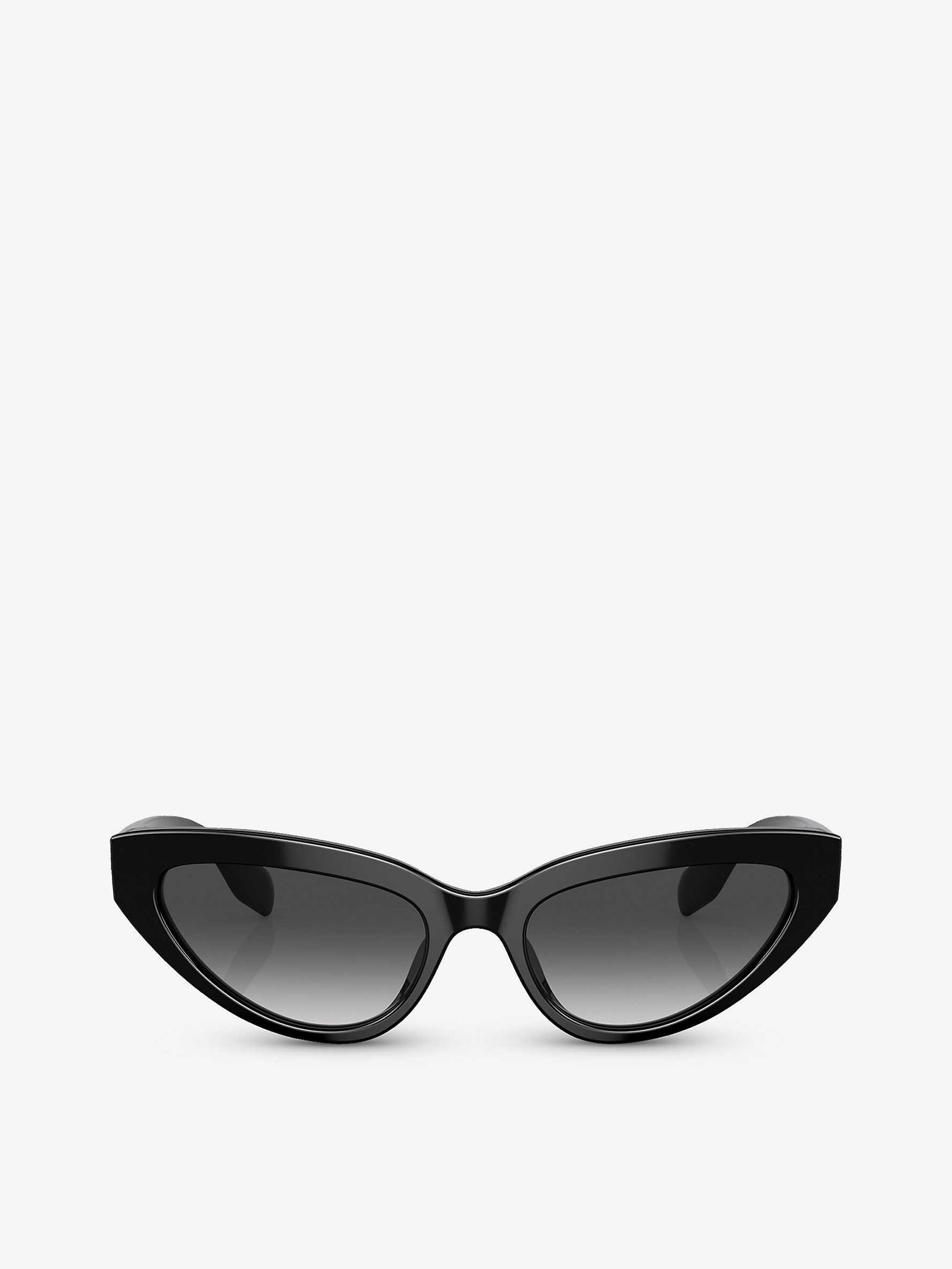BURBERRY BE4373U Debbie Cat-Eye-Frame Sunglasses in BLACK | endource