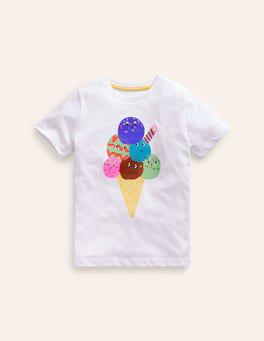 BODEN Ice Cream T-Shirt in White Ice Cream | endource