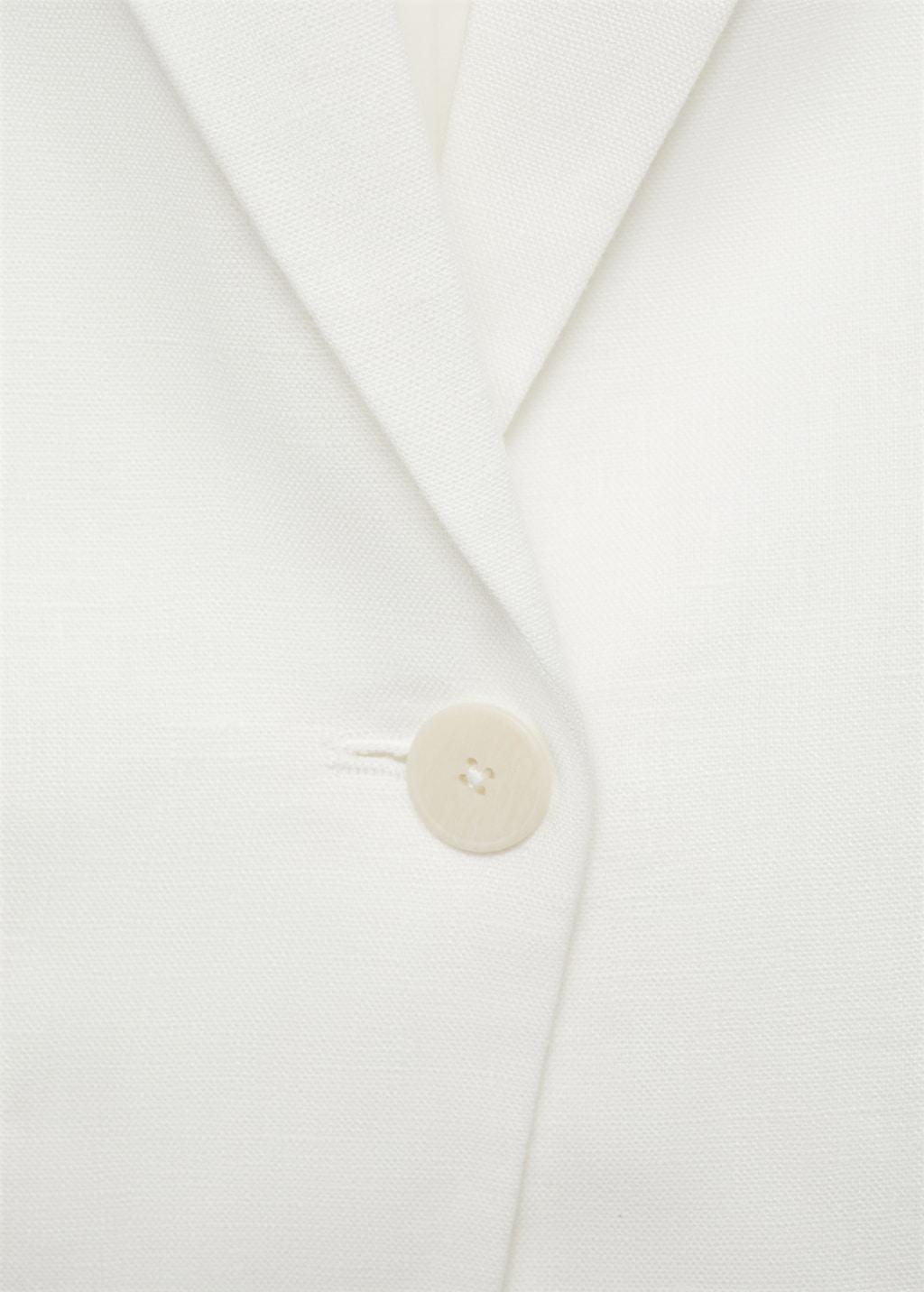 MANGO Linen Suit Jacket | endource