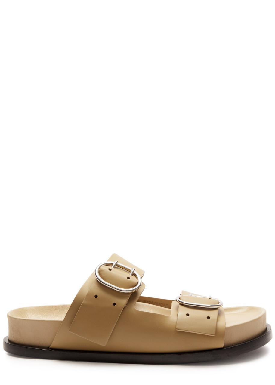 JIL SANDER Leather Sliders | Endource