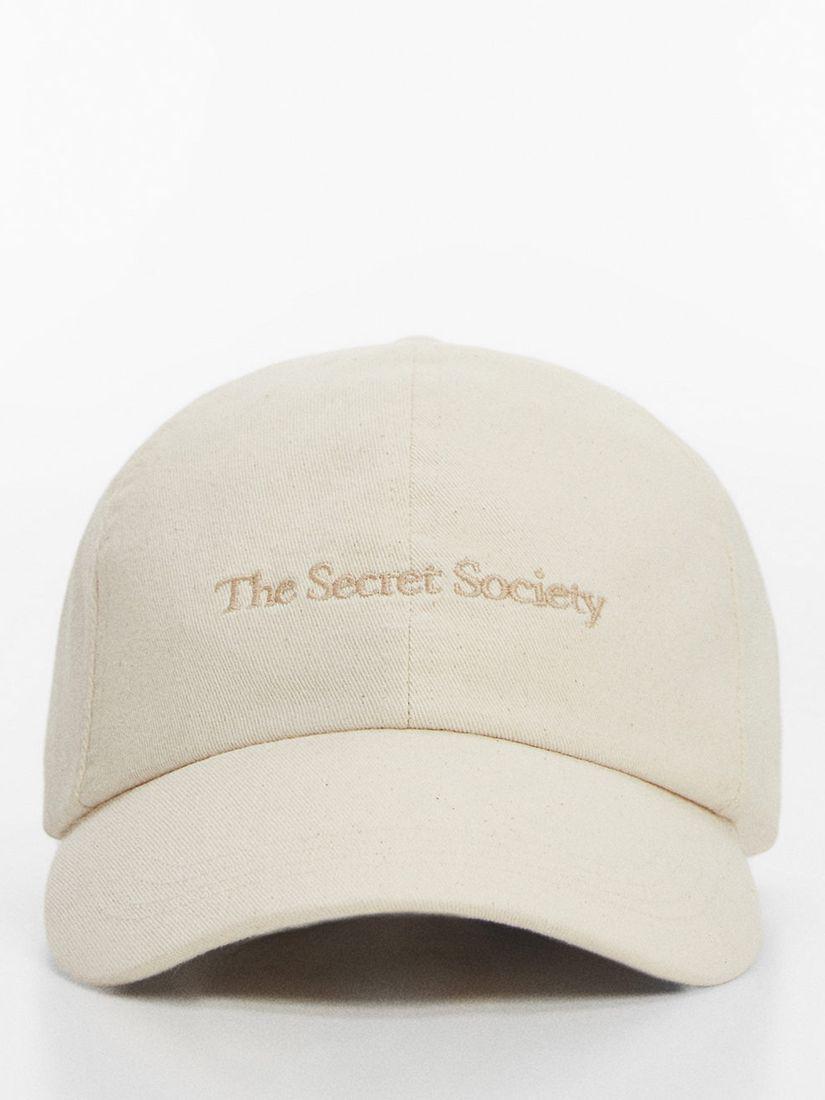 MANGO Monaco Cotton Baseball Cap in Light Beige | Endource