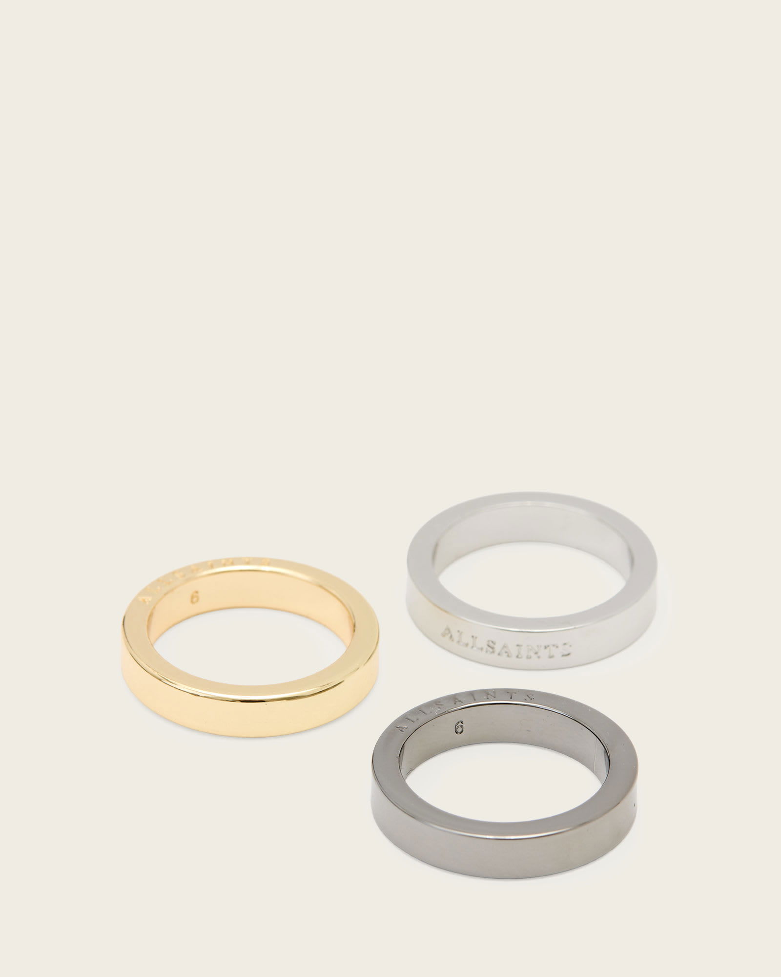 ALLSAINTS Ula Two Tone Ring Set | endource
