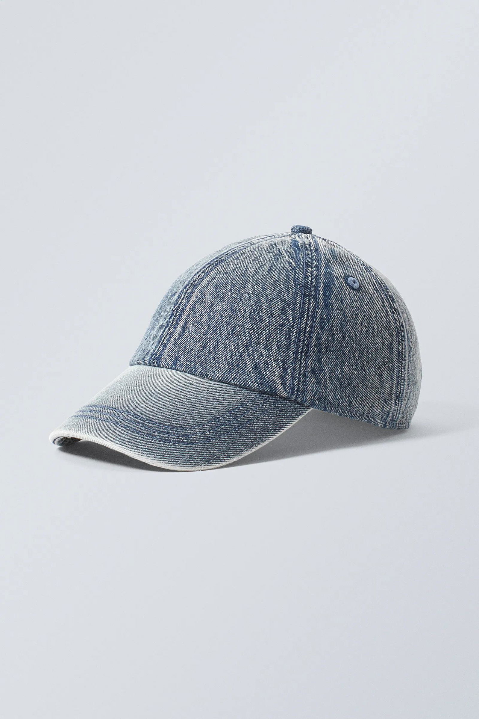 WEEKDAY Baseball Denim Cap in Blue | endource