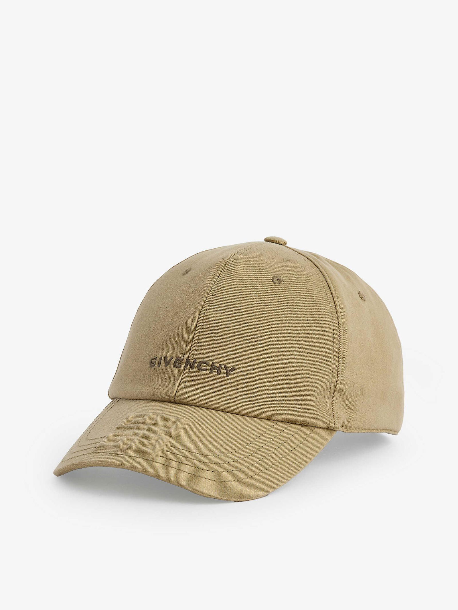 GIVENCHY Logo-Embroidered Curved-Brim Cotton Twill Cap in KHAKI | endource