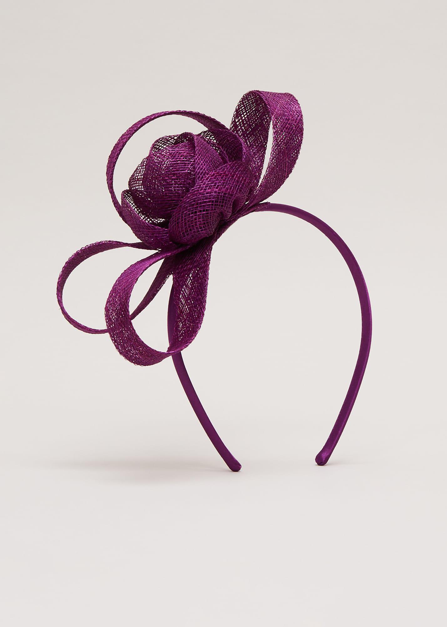 PHASE EIGHT Flower Headband in Purple | endource