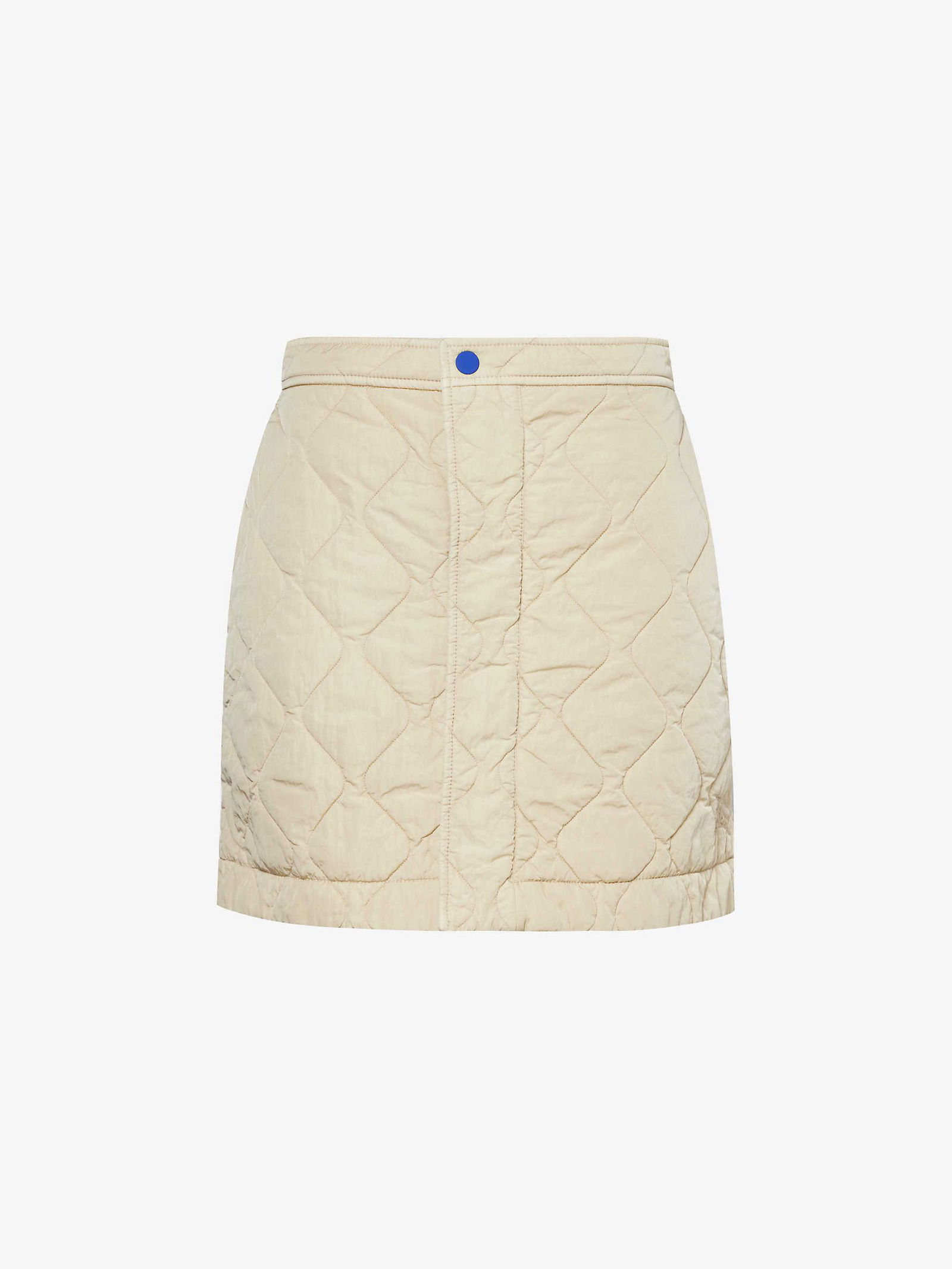 BURBERRY Quilted High-Waist Shell Mini Skirt in Soap | Endource