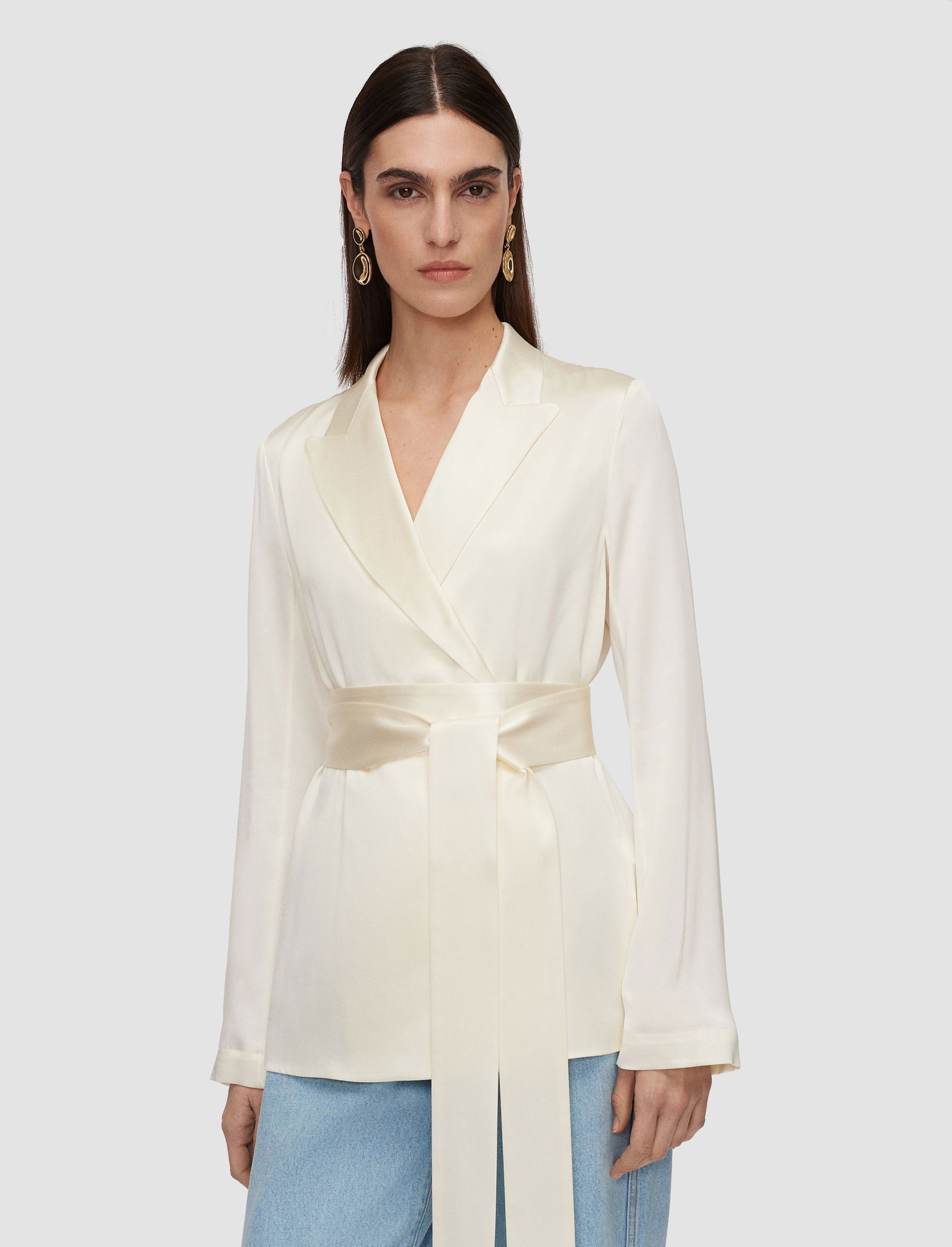 JOSEPH Archer Silk Satin Jacket | endource