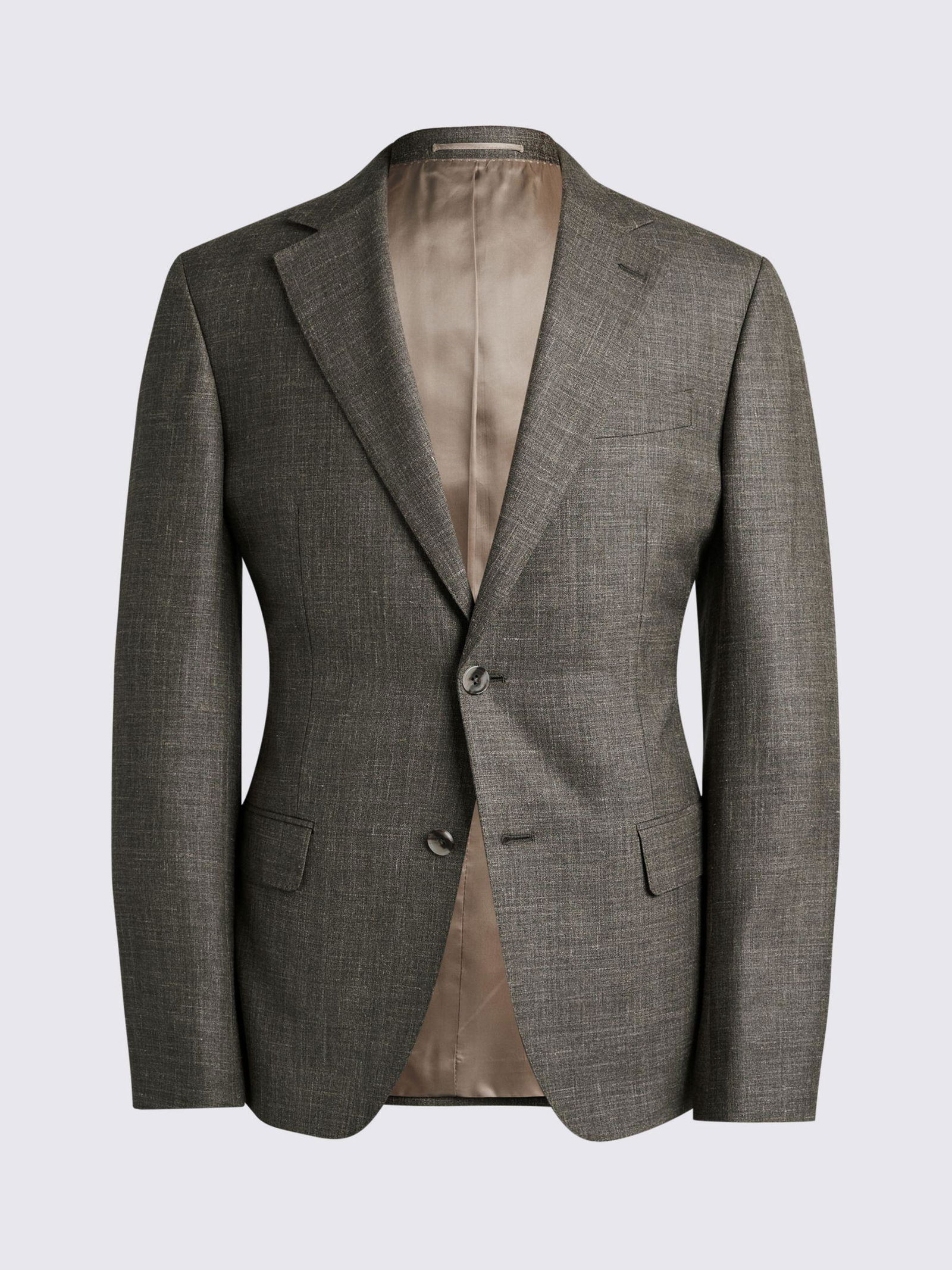 MOSS Moss x Barberis - Italian Tailored Linen and Silk Blend Suit ...