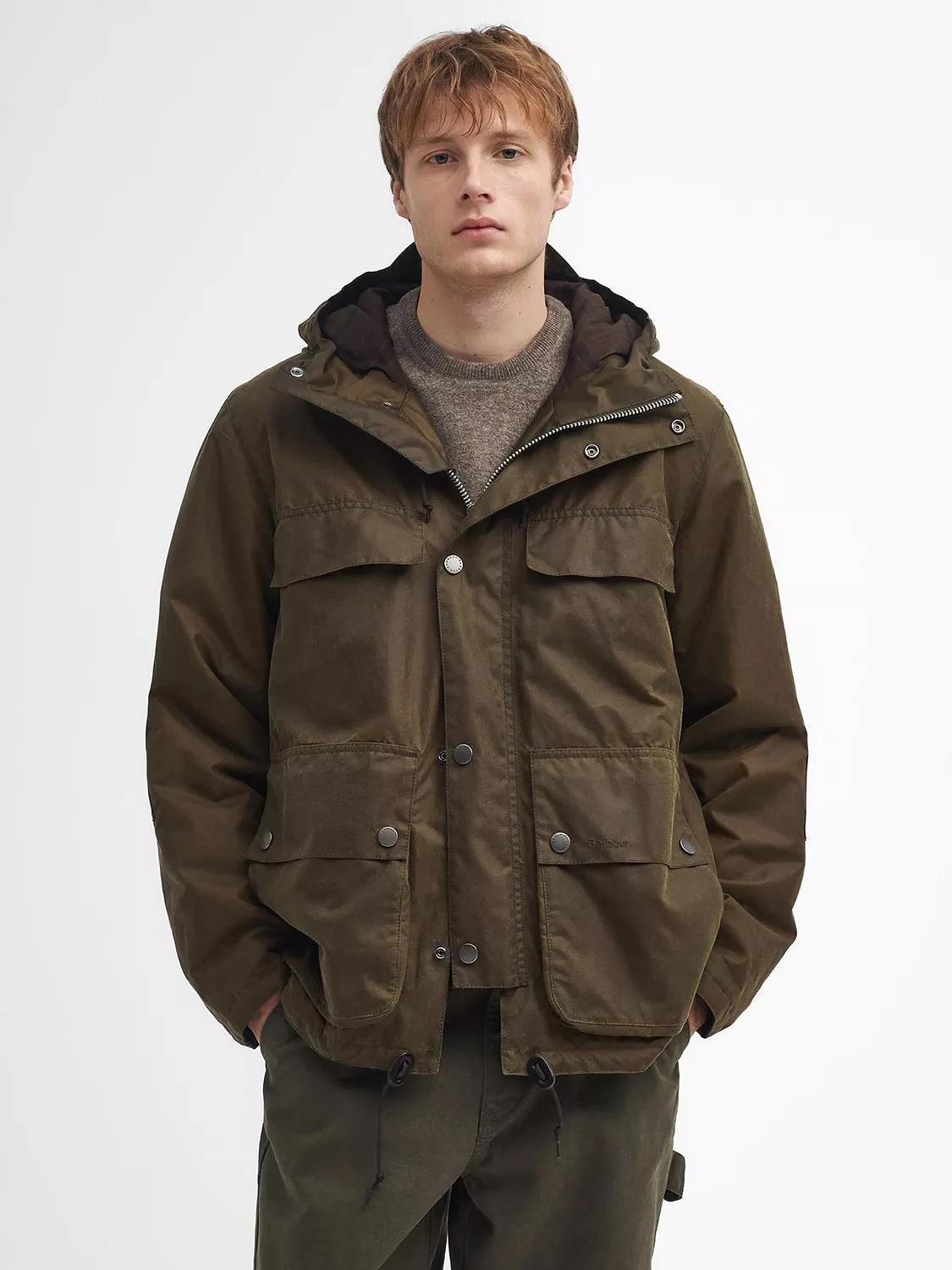 BARBOUR Durham Waxed Cotton Jacket in Beech | endource