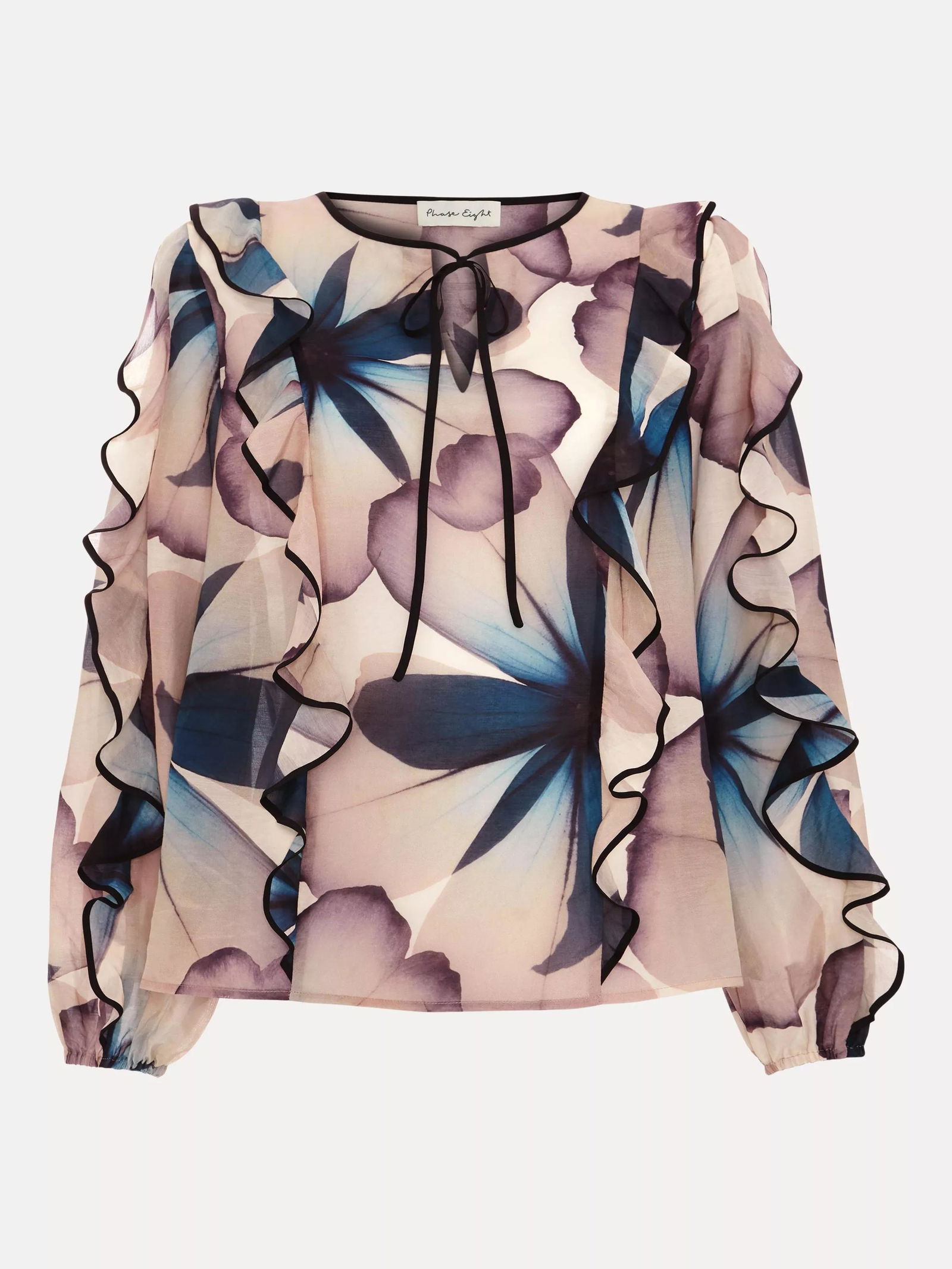 PHASE EIGHT Cosmos Floral Silk Blend Blouse in Multi | endource