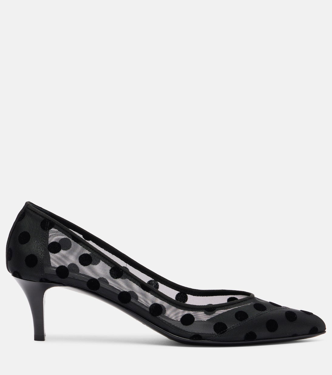 ISABEL MARANT Peleo 55 Polka-Dot Mesh Pumps | endource