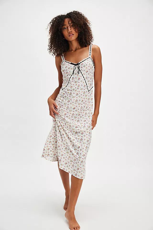 FOR LOVE AND LEMONS Samantha Maxi Slip in Multi | endource