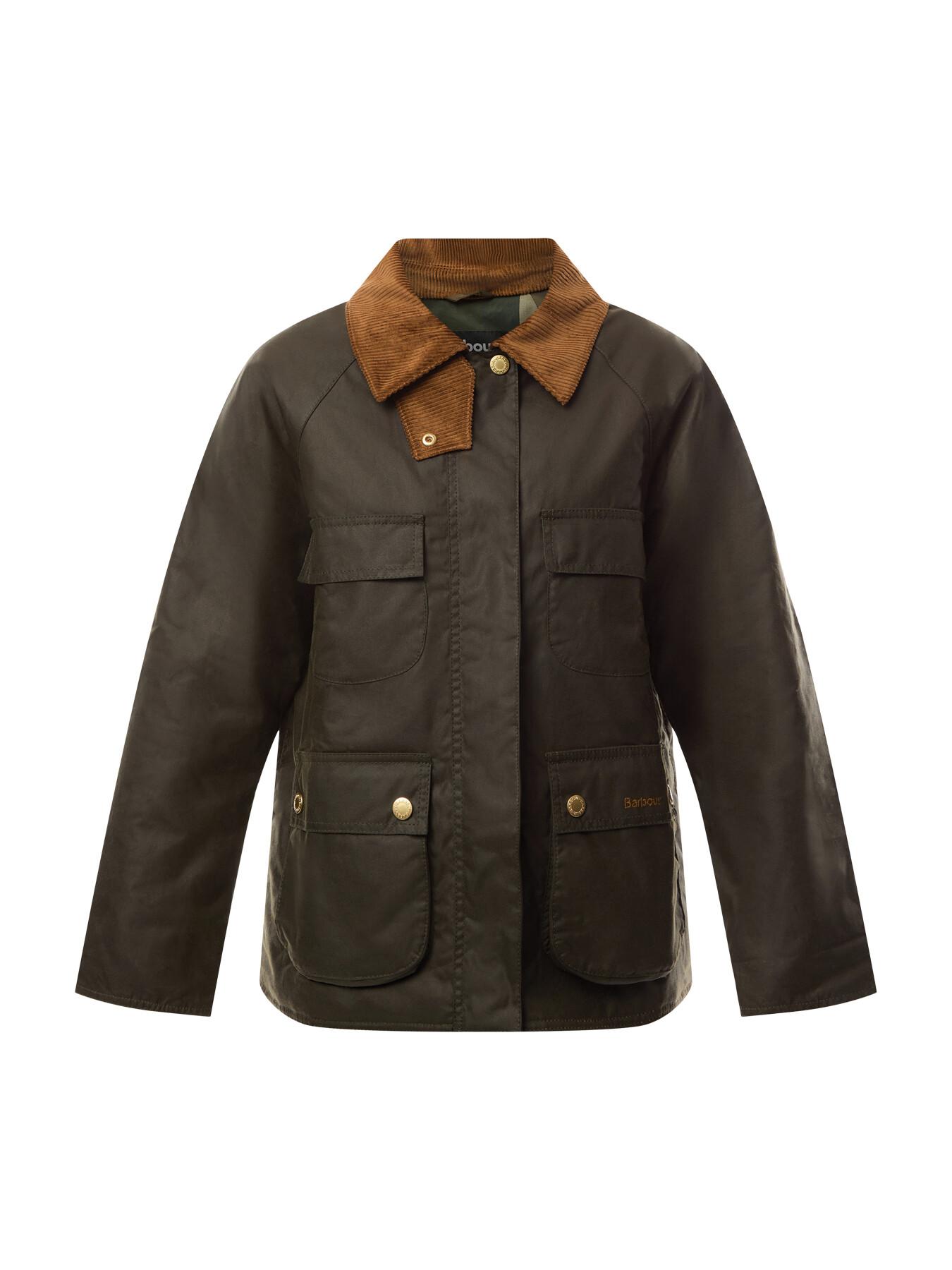 BARBOUR Ruth Wax Jacket in Archive Olive/Ancient Tartan | endource