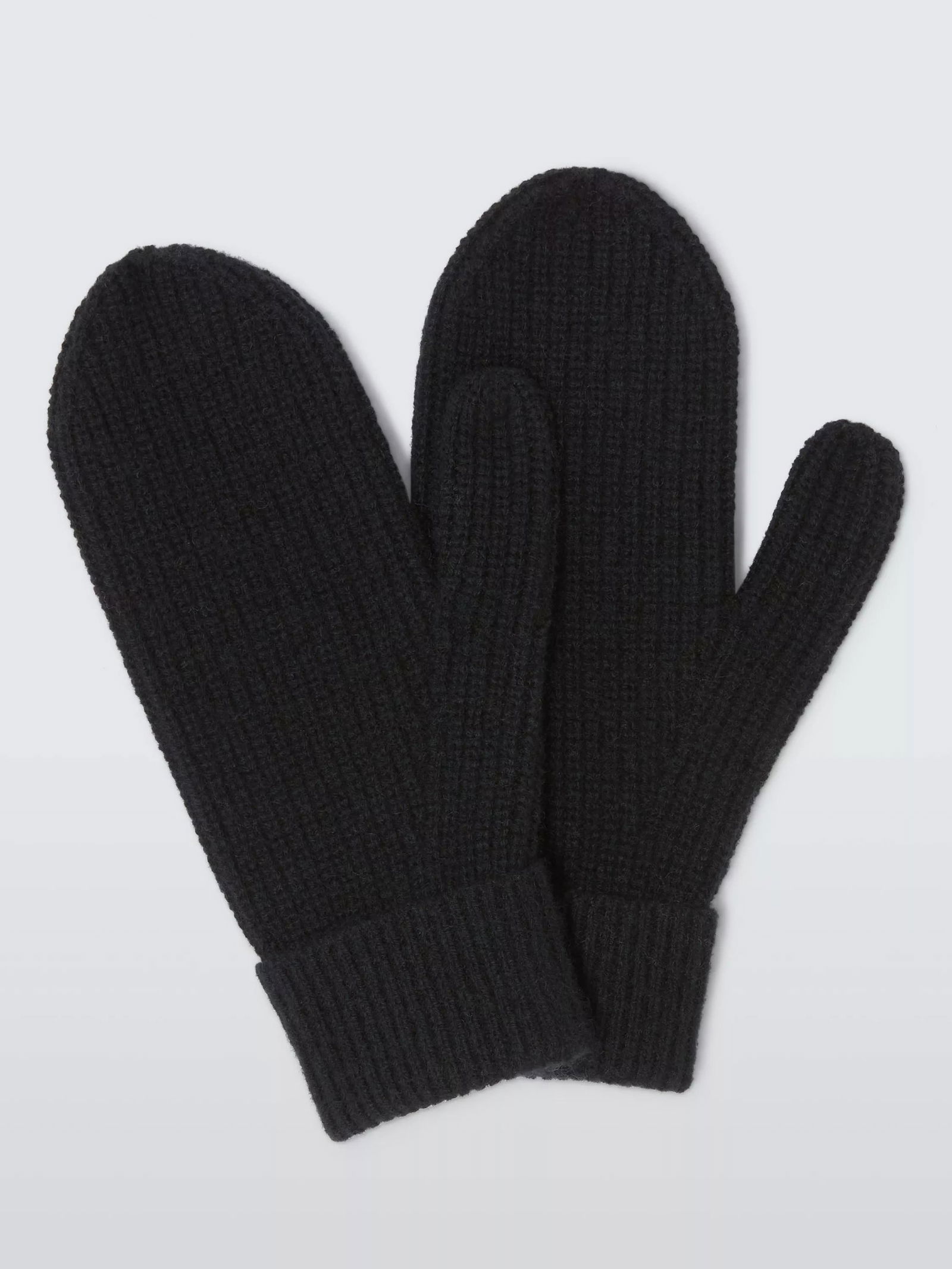 JOHN LEWIS Cashmere Rib Knit Mittens | endource