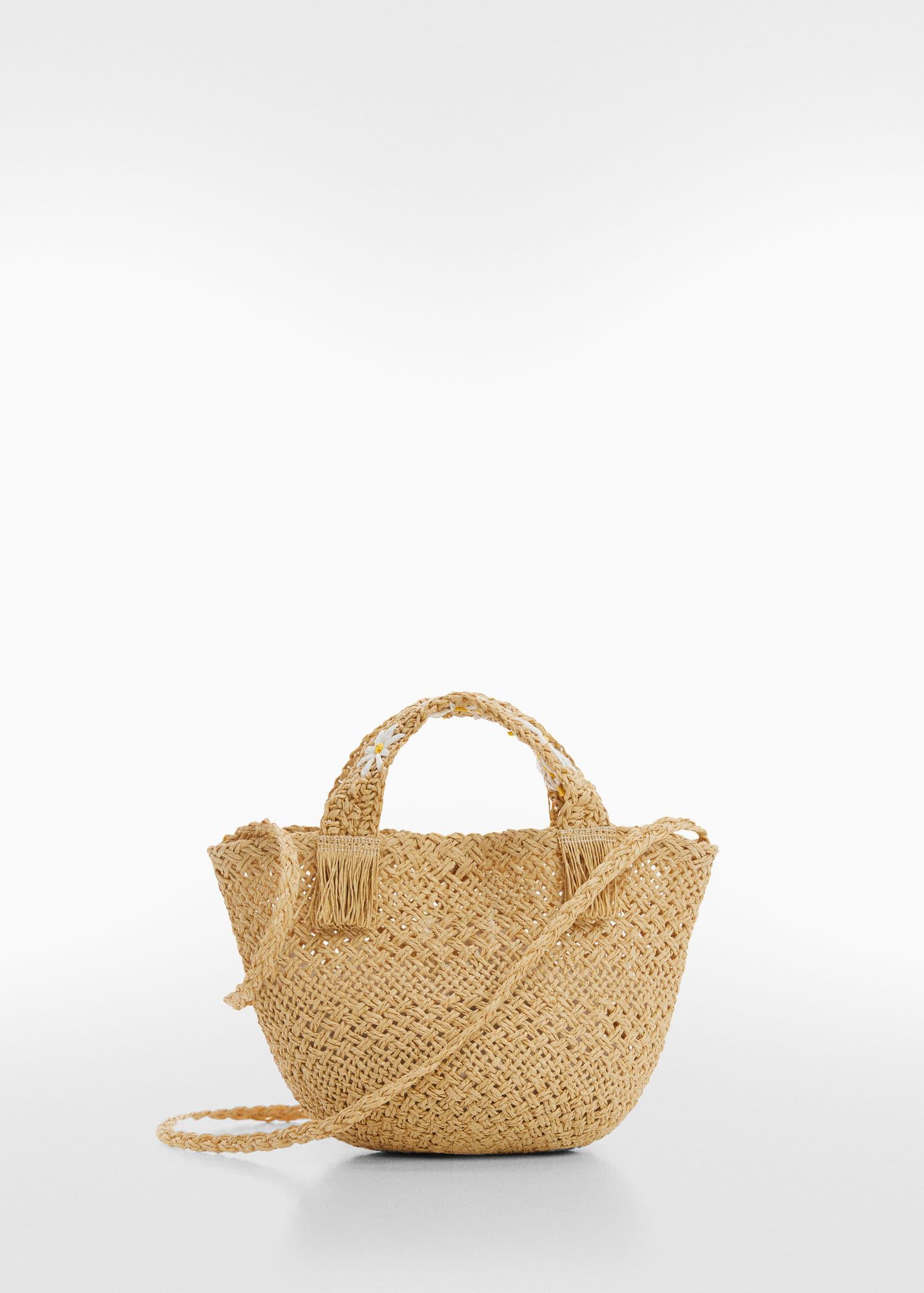 MANGO Straw Bag in Sand | Endource