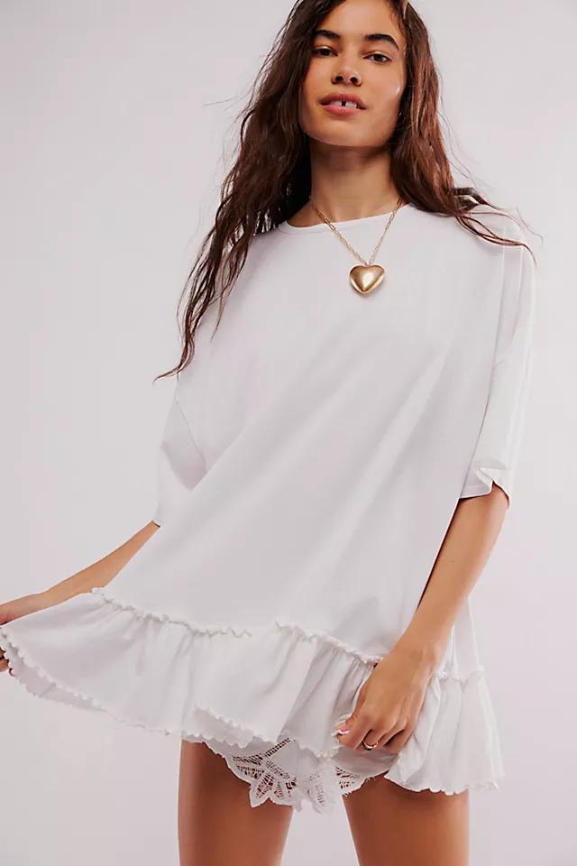 FREE PEOPLE We The Free Why Yes Tee in Milky Blue | endource
