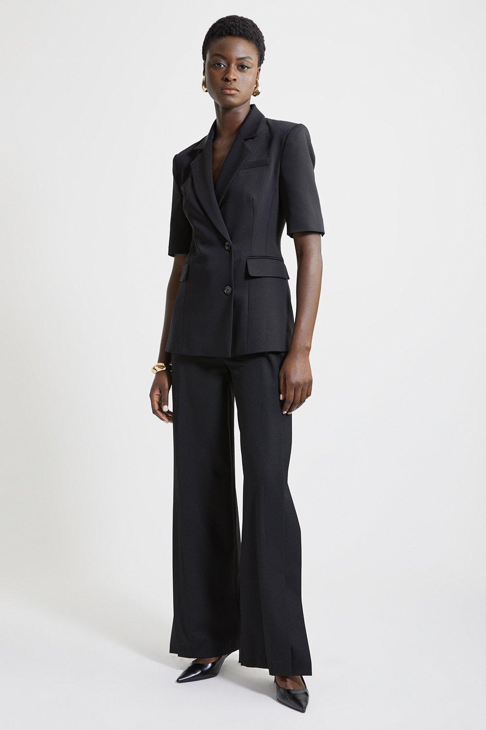 KAREN MILLEN Tall Tailored Suit Set in Black | endource