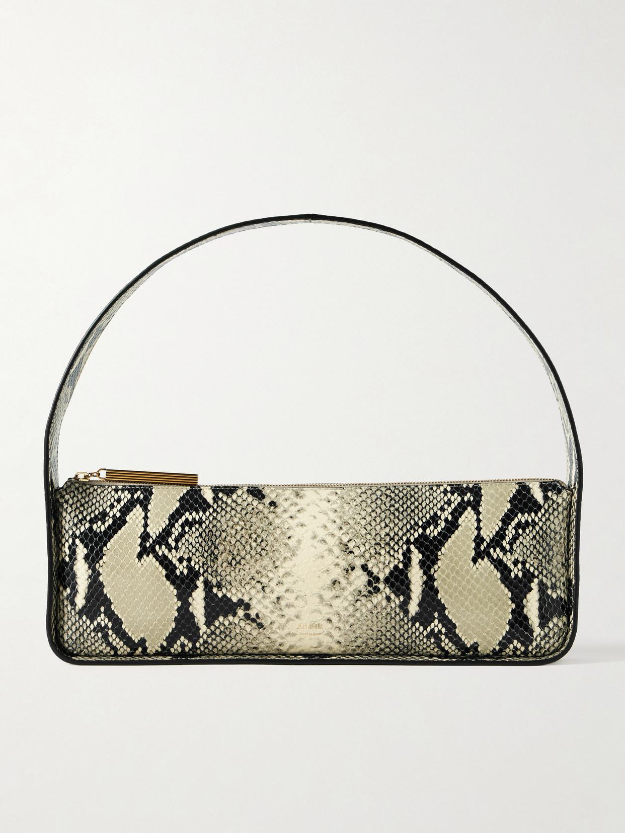 KHAITE Lori Snake-Effect Leather Shoulder Bag in Animal print | endource
