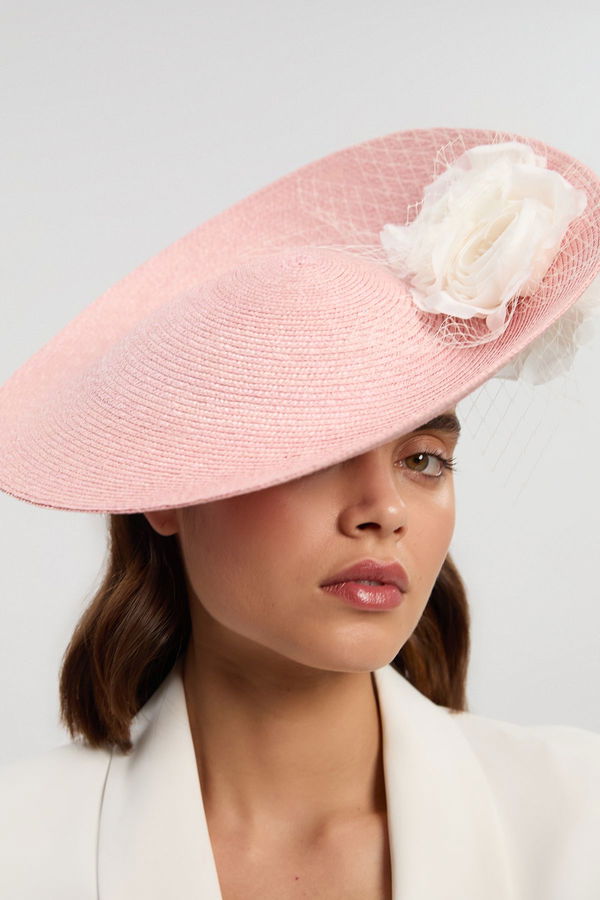 KAREN MILLEN Asymmetric Flower Detail Fascinator | endource