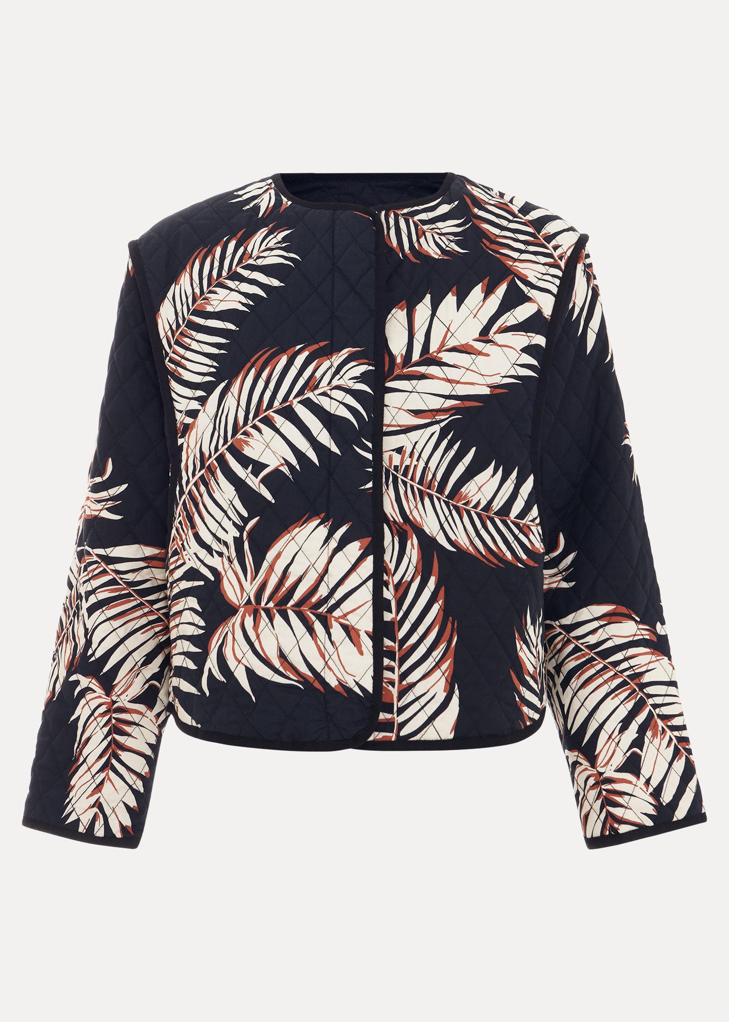 PHASE EIGHT Kharis Print Jacket in Black/Ivory | endource