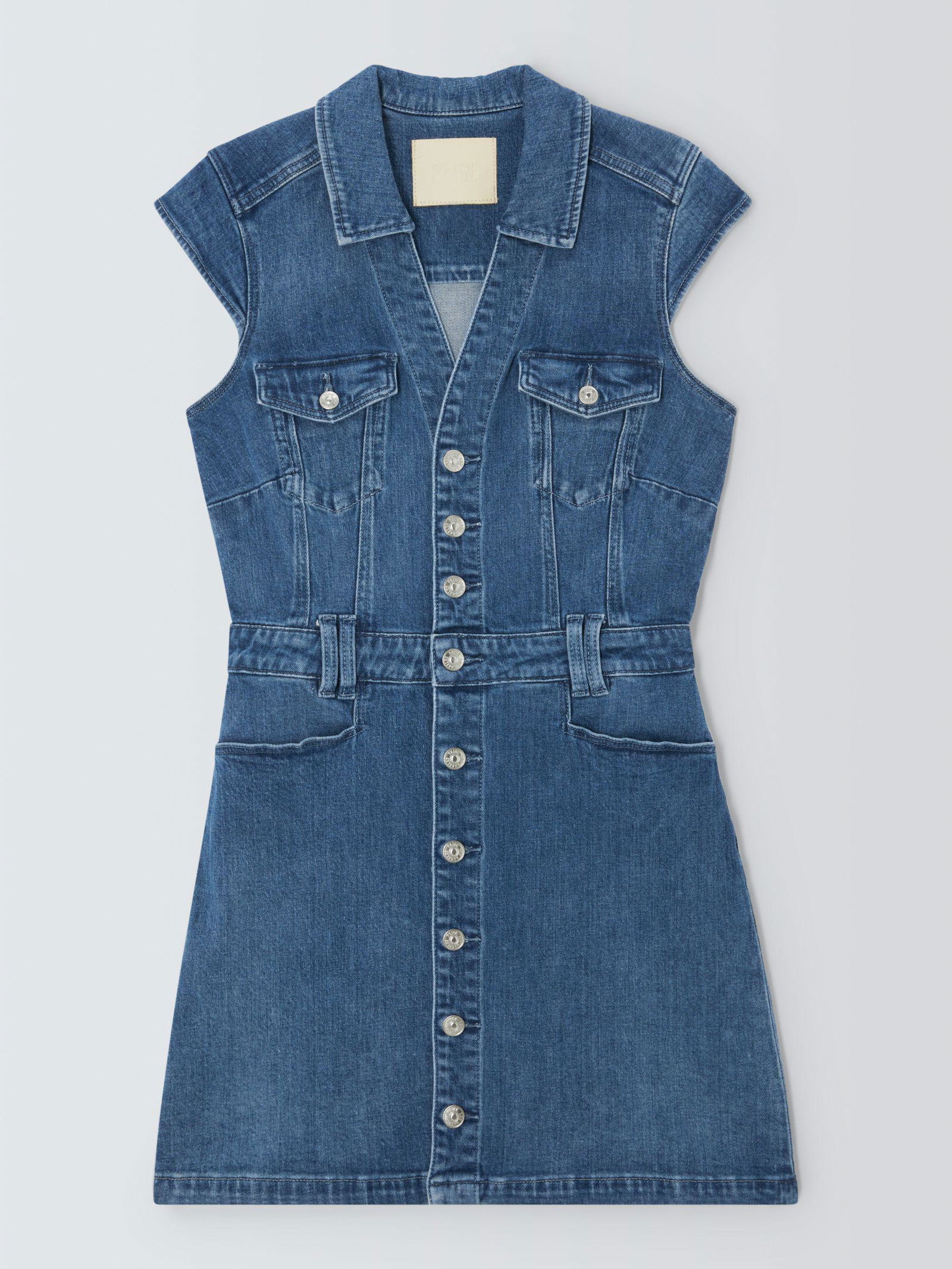 PAIGE Jaxsyn Denim Mini Dress | endource