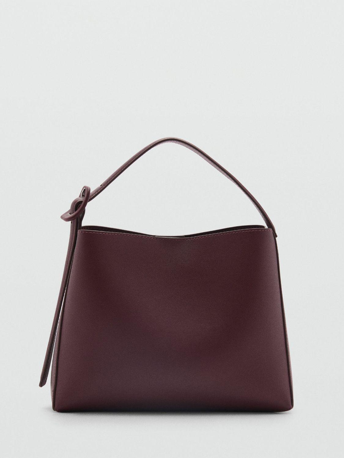 MANGO Winnie Shoulder Bag in Dark Red | endource
