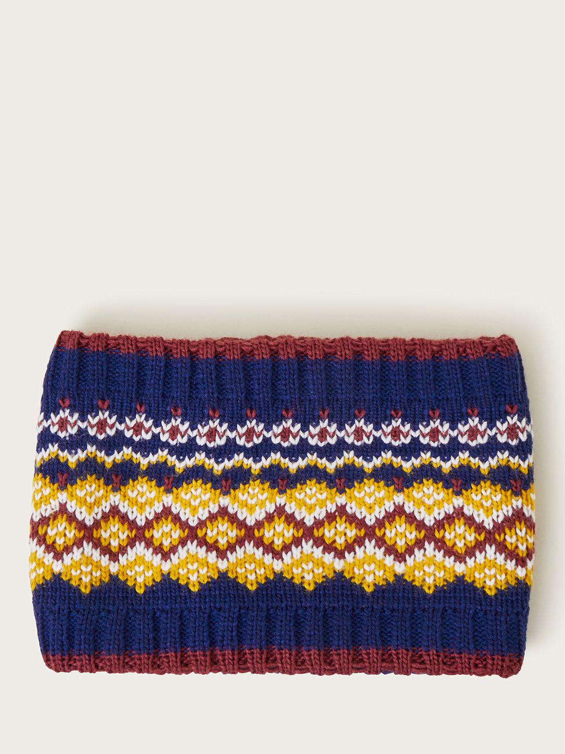 Monsoon Kids' Fair Isle Knitted Snood in Multi | endource
