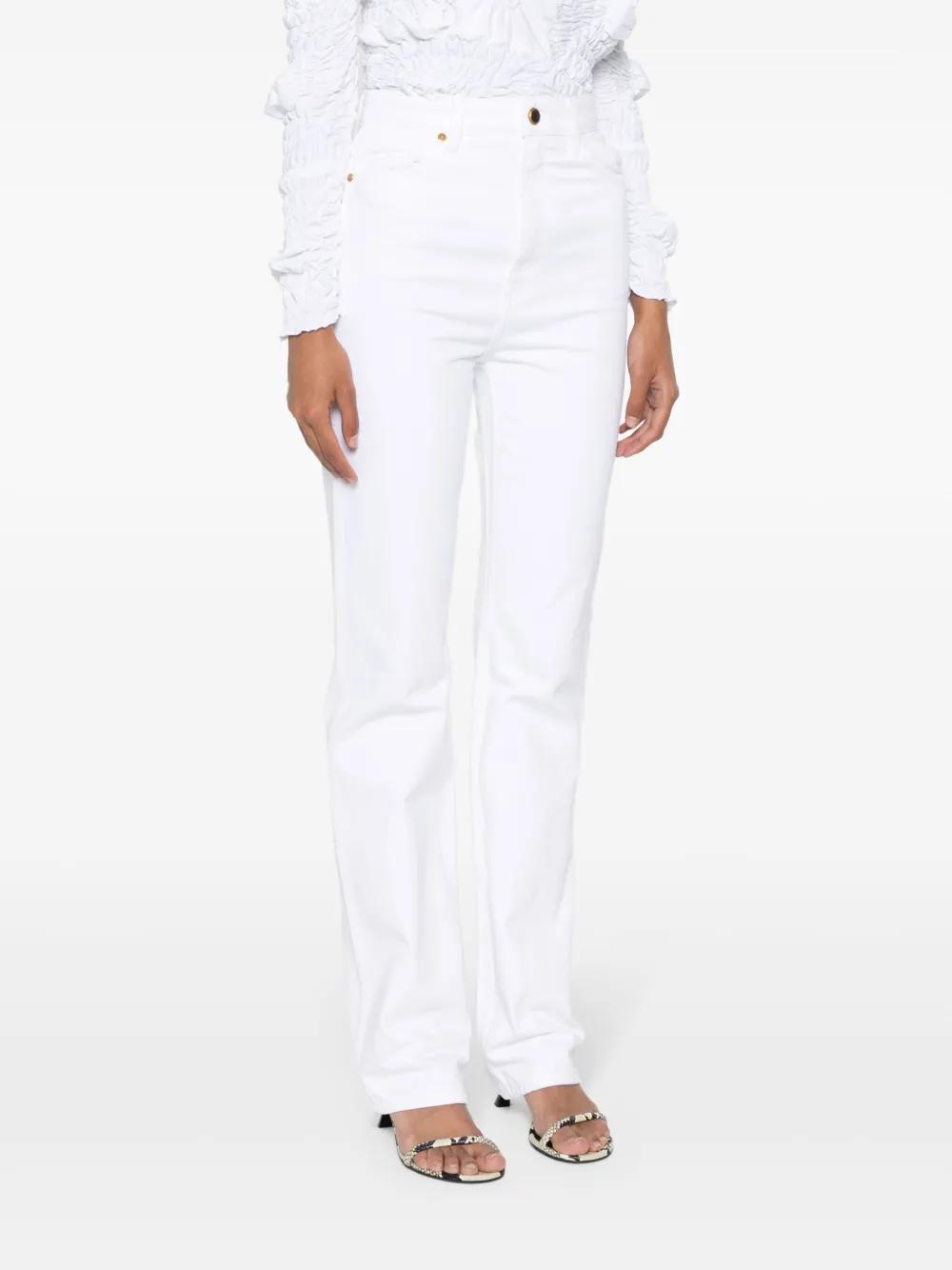 KHAITE Danielle Straight-leg Jeans - White | endource