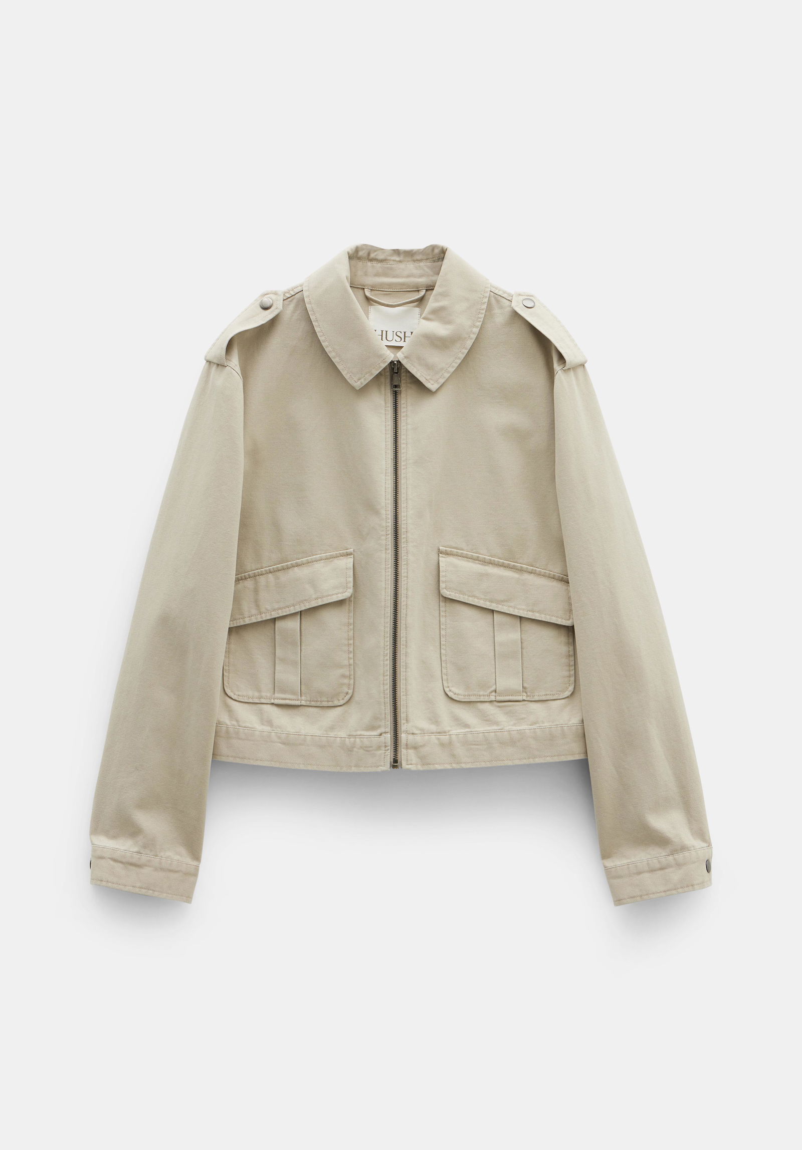 HUSH Laurie Zip Up Utility Jacket | endource