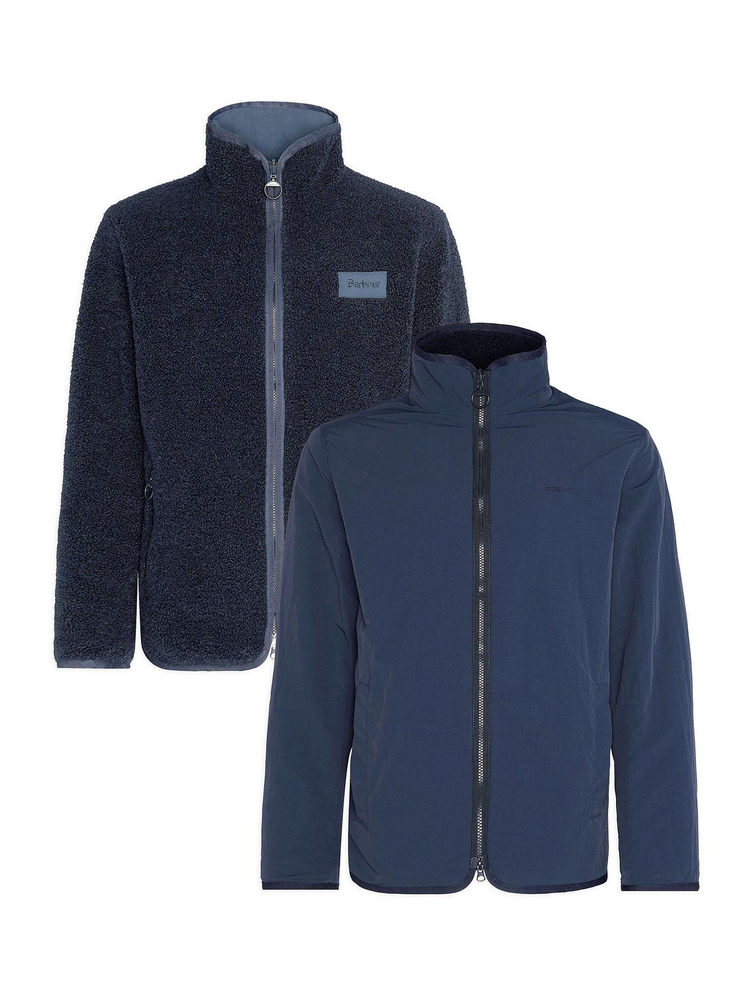 BARBOUR Reversible Fleece Jacket in Navy | endource