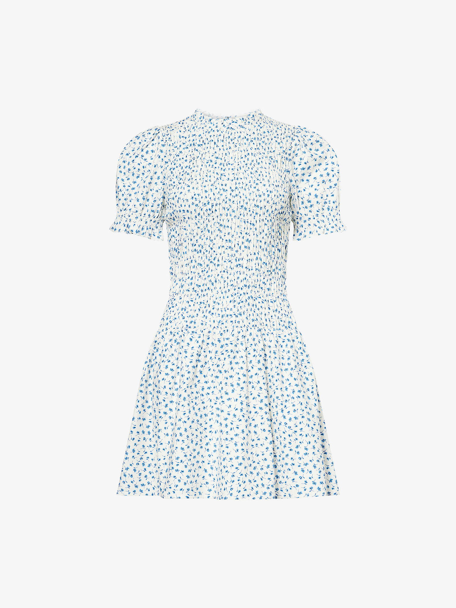 REFORMATION Leannah Floral-Print Stretch Mini Dress | endource