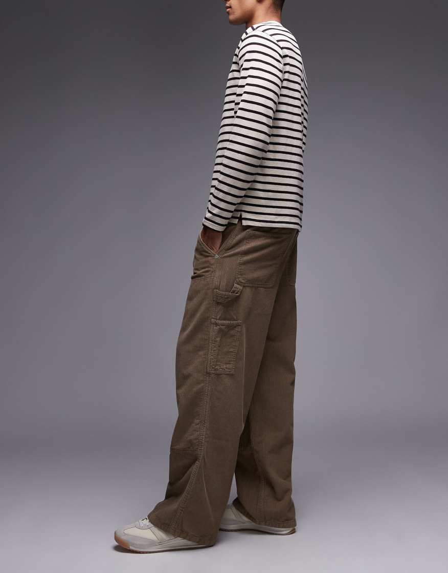 ALLSAINTS Dunstan Cord Carpenter Trouser In Tan | endource