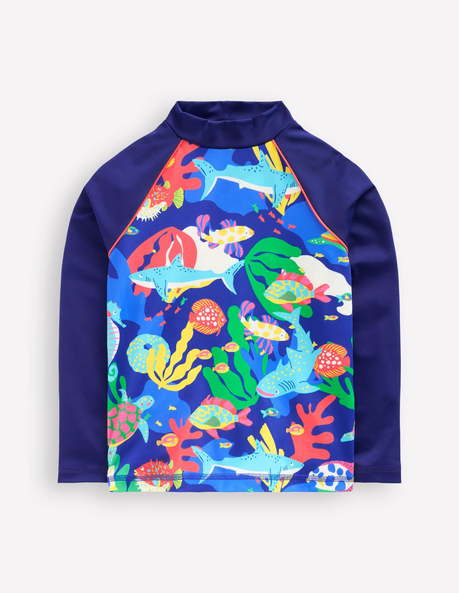 BODEN Coral Reef Logo Rash Vest | endource