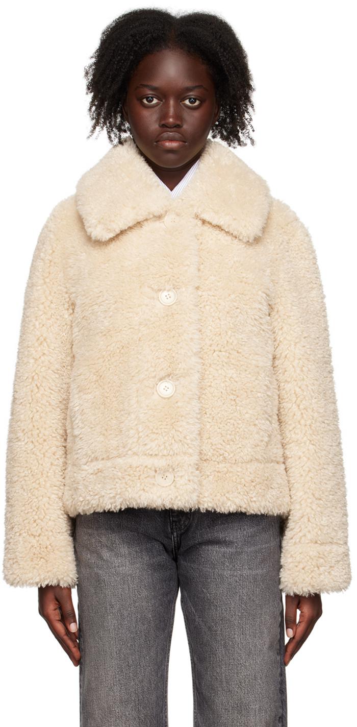 STAND STUDIO Melina Faux-Shearling Jacket | endource