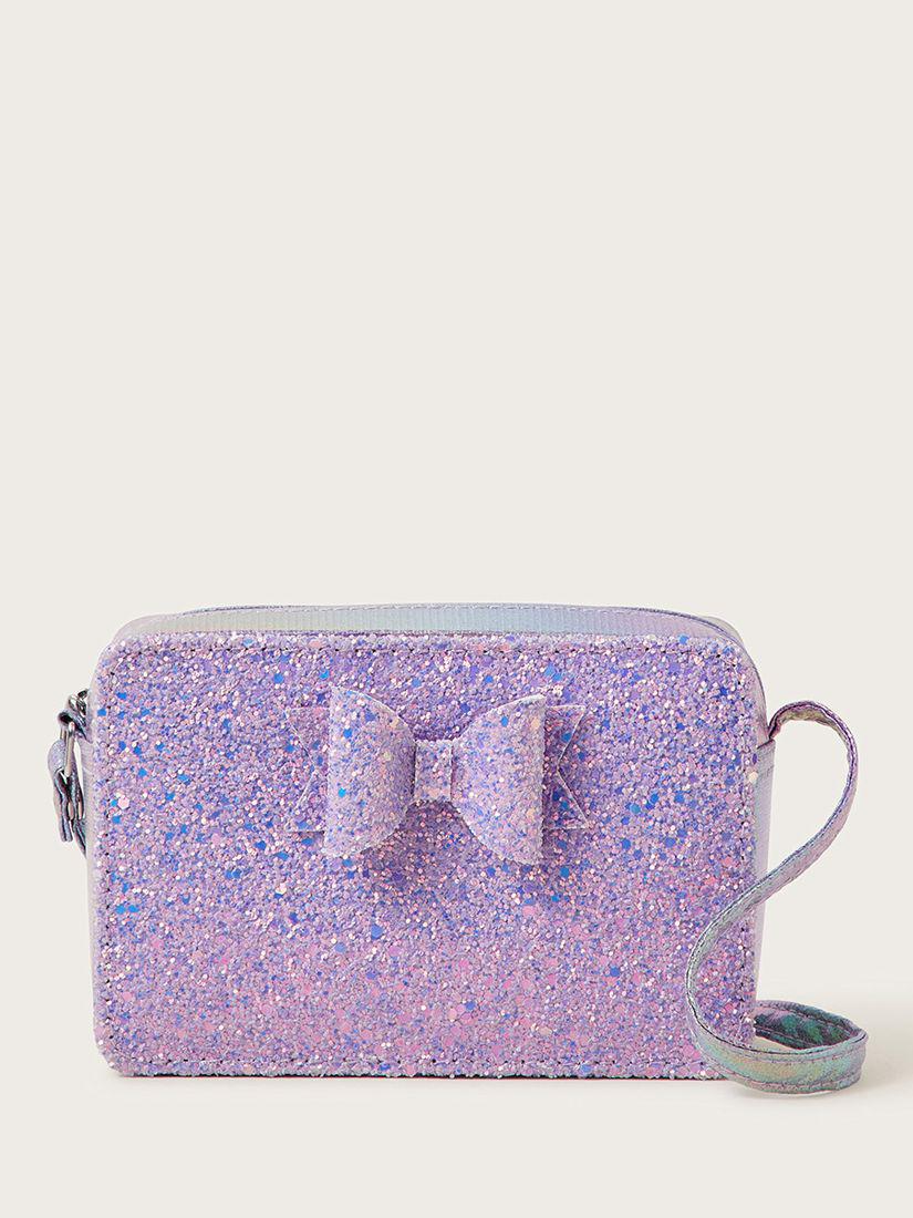 Monsoon Glitter Bow Bag in Lilac | endource