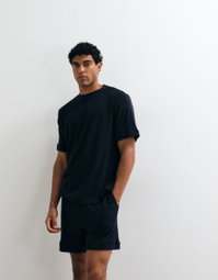 ARKET Soft Terrycloth Shorts In Dark Blue - Part Of A Set | endource