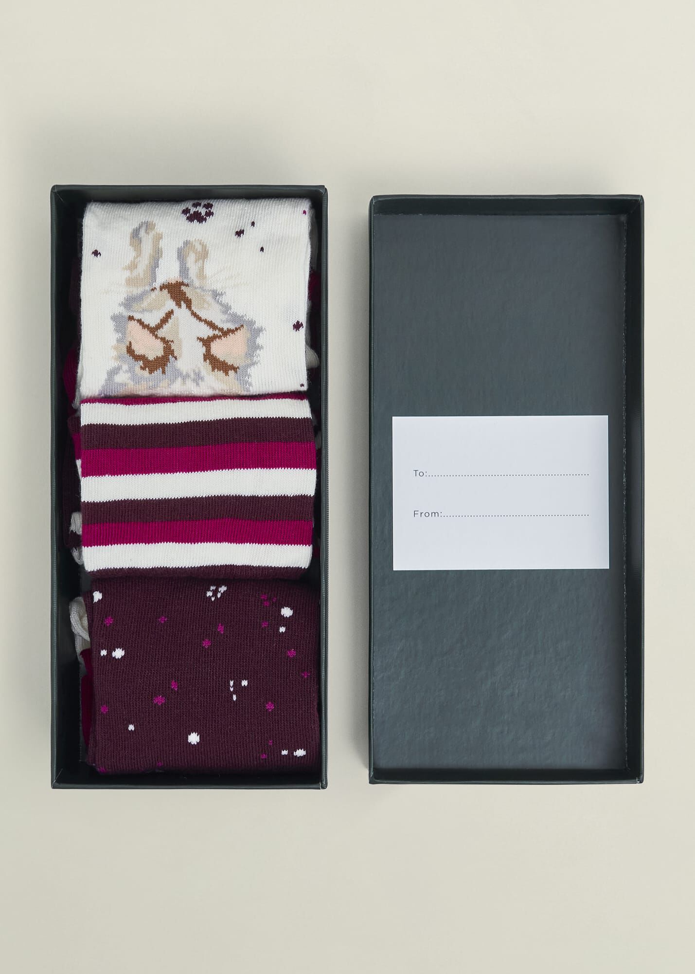 HOBBS Scarf Cat Sock Set | endource