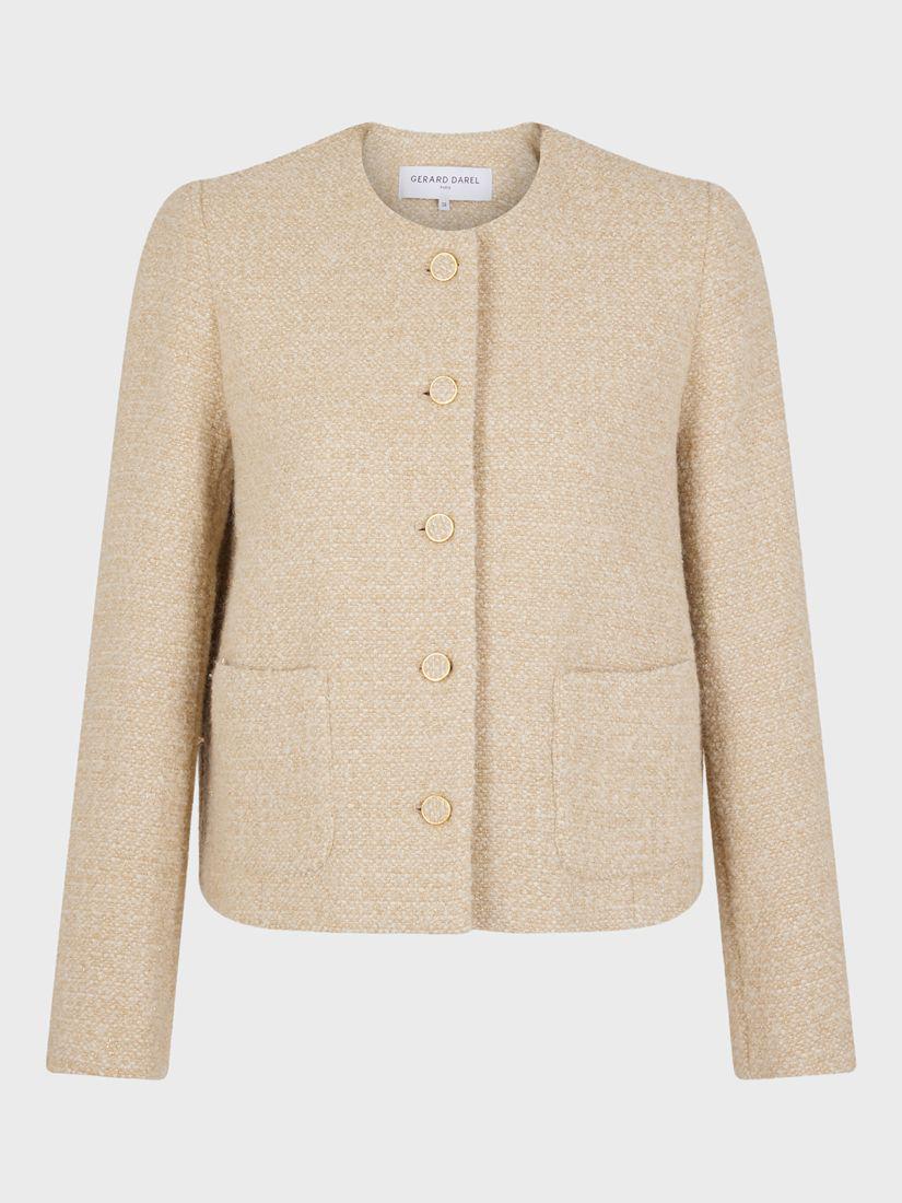 Gerard Darel Malia Tweed Wool Blend Jacket | endource