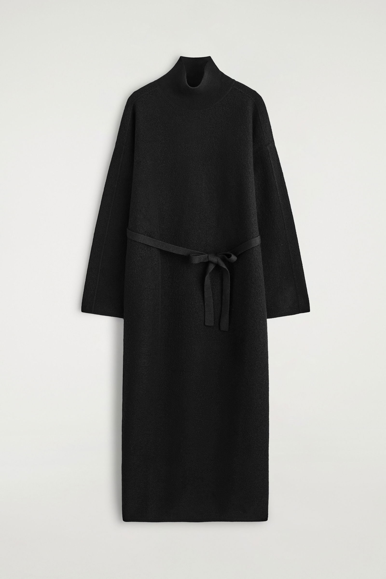 COS Boiled-Wool Funnel-Neck Dress | endource