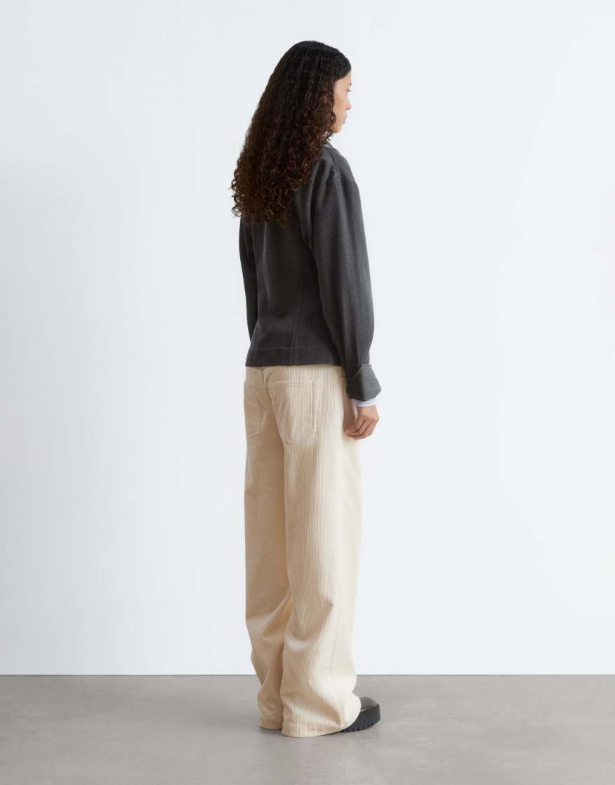 & OTHER STORIES Pure Wool Bold Shoulder Shacket With Cinched Waist In ...