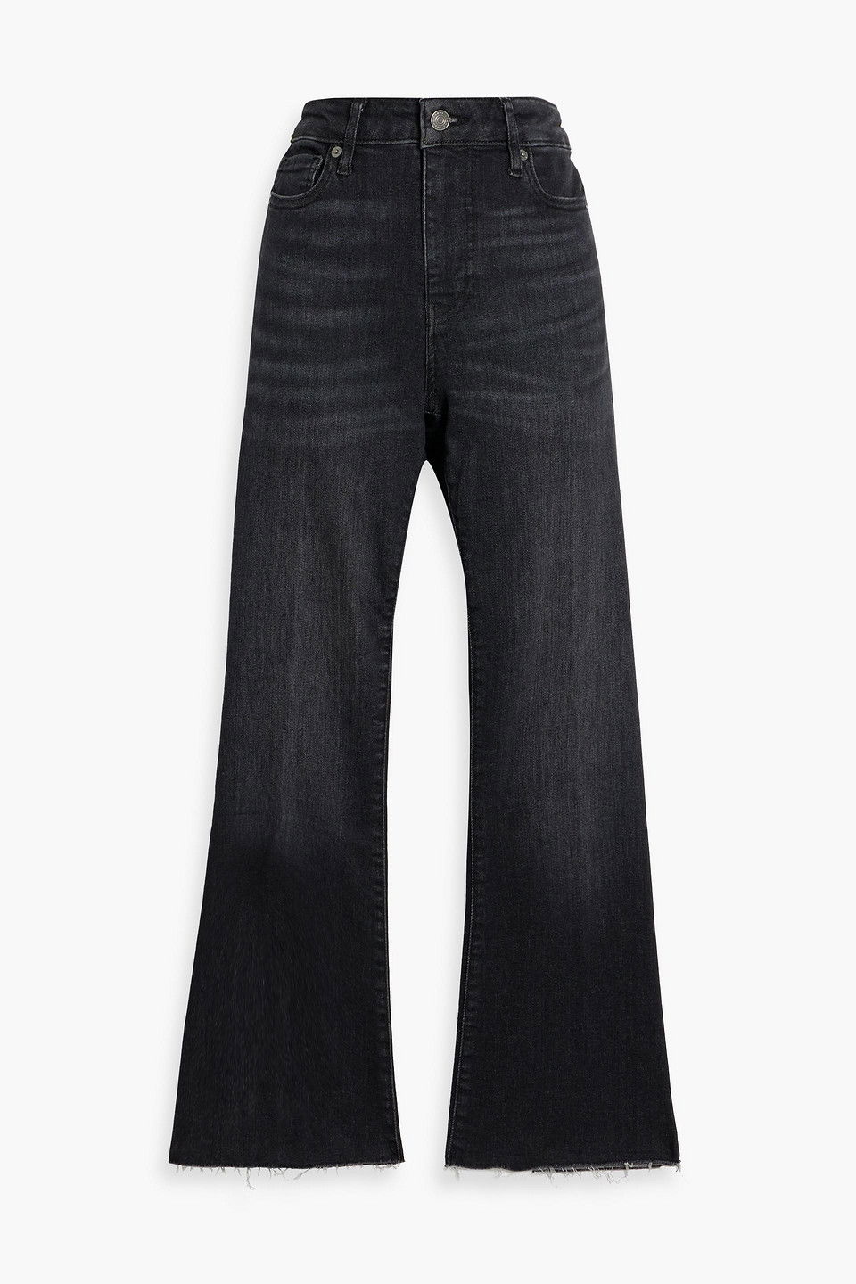 FRAME Le Crop Mini Boot High-Rise Bootcut Jeans | endource