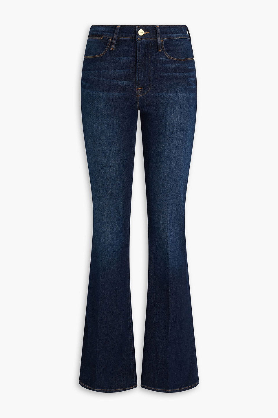 FRAME Le High Flare High-Rise Flared Jeans | endource