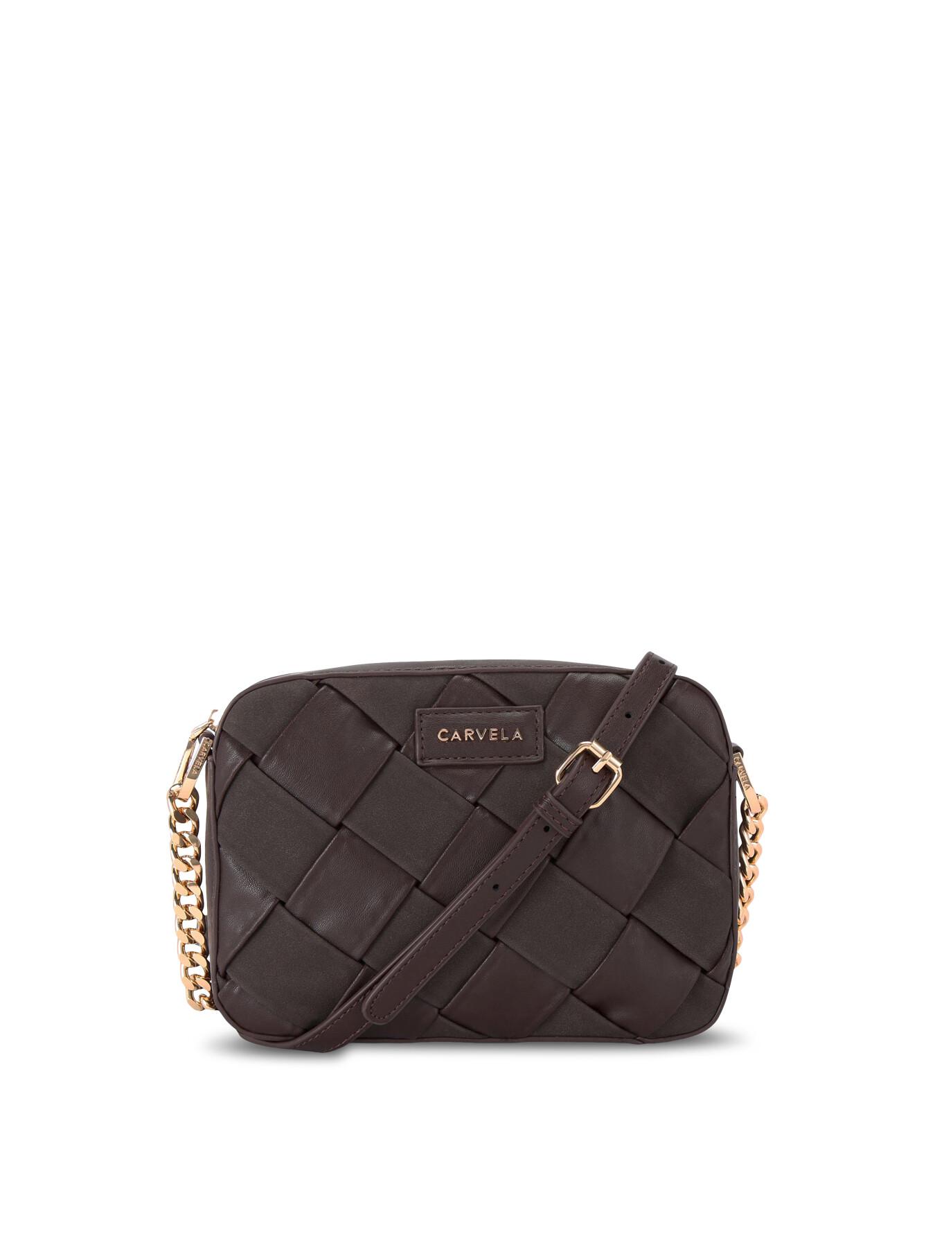 CARVELA Lexi Weave Cross Body in Brown | endource