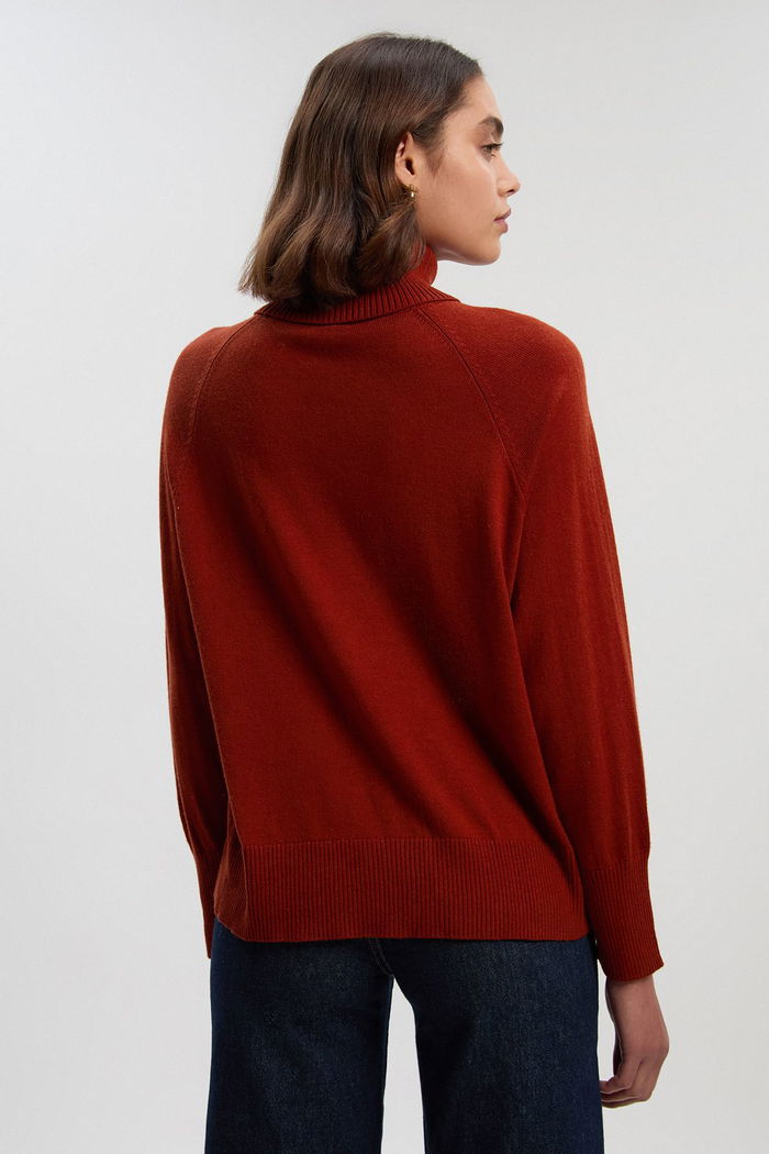 KAREN MILLEN Cashmere Blend Roll Neck Oversize Jumper | endource
