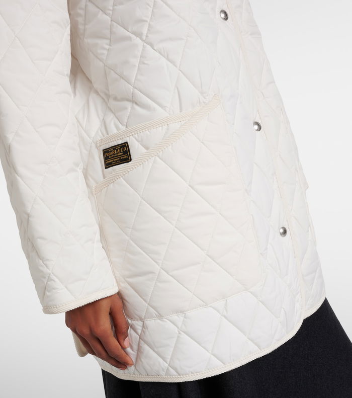 POLO RALPH LAUREN Logo Quilted Corduroy-trimmed Coat | endource