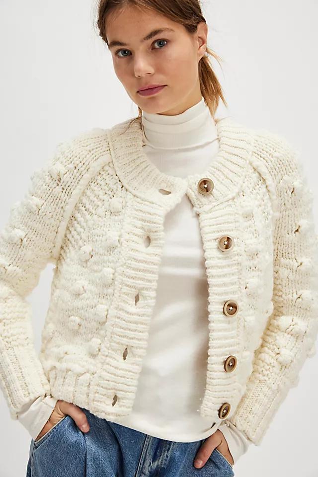 FREE PEOPLE We The Free - Bobble Up Cardi in Egret | endource
