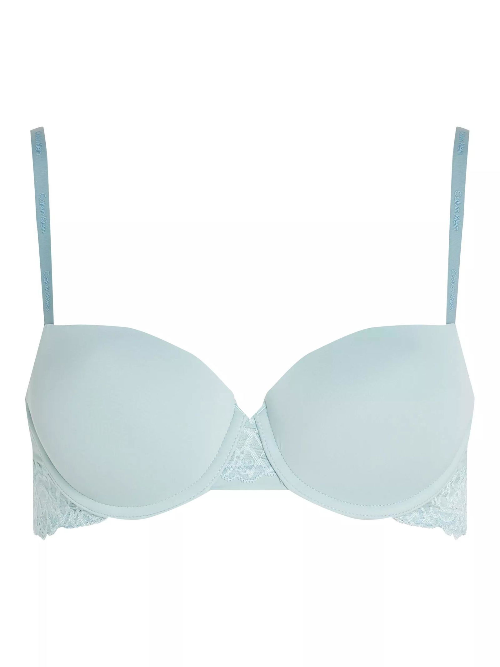 CALVIN KLEIN Soft Stretch Lace Balconette Bra in Ether | endource