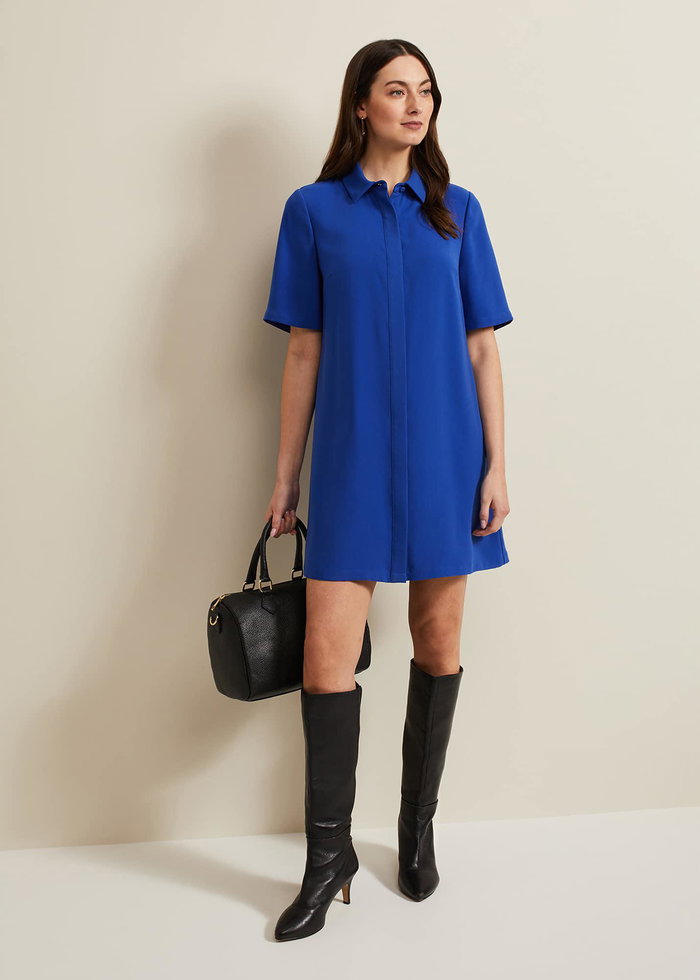 PHASE EIGHT Cara Button Through Tunic Dress | endource