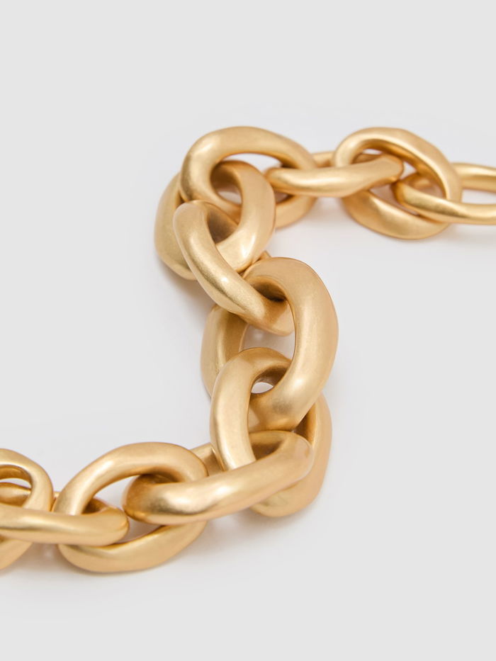 REISS Chunky Chain-Link Bracelet In Gold | endource