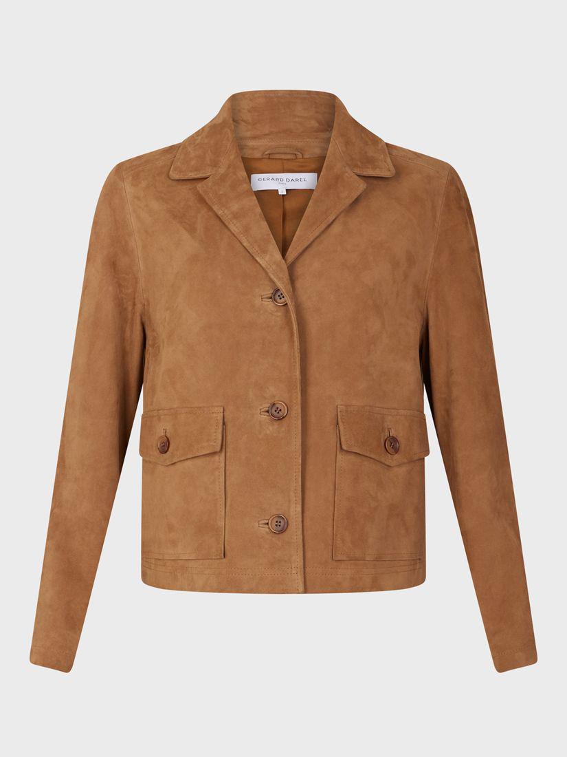 Gerard Darel Jasmine Suede Jacket in Brown | Endource